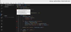 Visual Studio Code debugger for Python: how to use - TMS Developer Blog